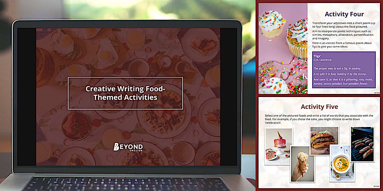 Food-Themed Creative Writing PowerPoint Activities - Twinkl