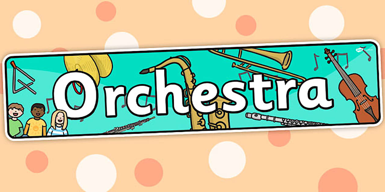 Orchestra Themed Banner (teacher made) - Twinkl