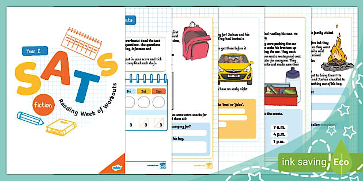 Year 2 SATs Fiction Reading Week of Workouts (teacher made)