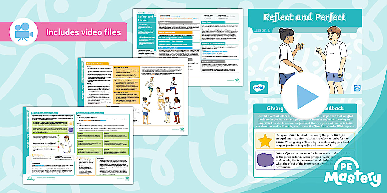 Year 6 Dance Fundamentals L6 - Reflect and Perfect - Twinkl