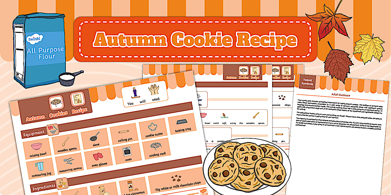 Twinkl Symbols: Autumn Cookie Recipe