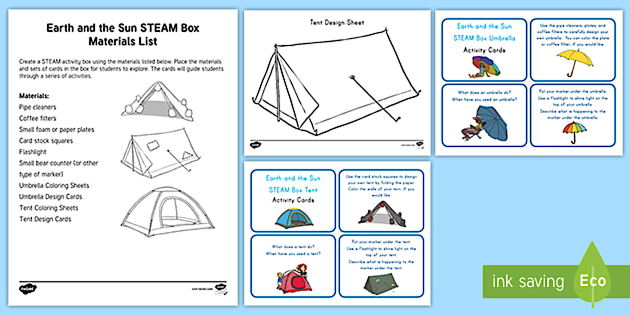 Kindergarten Earth and the Sun STEAM Box Activity - Twinkl