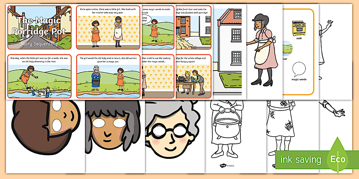 The Magic Porridge Pot Story Sack - Twinkl