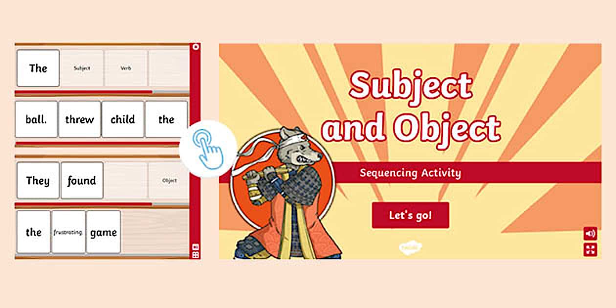 Subject and Object Sequencing SPaG Activity (teacher made)