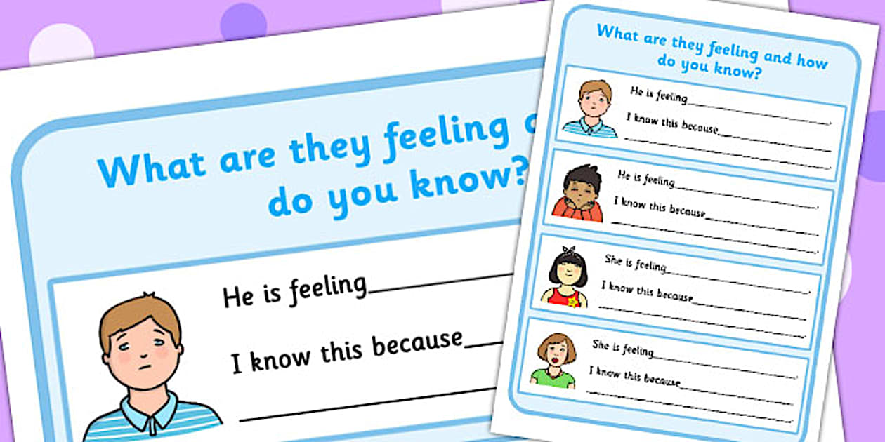 What are They Feeling and How Do You Know? Worksheet (2)