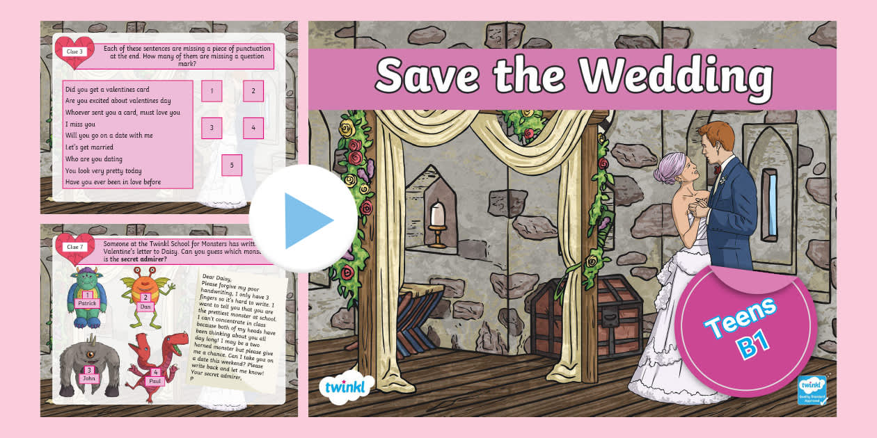 Save the Date - ESL Valentines Escape Game (teacher made)