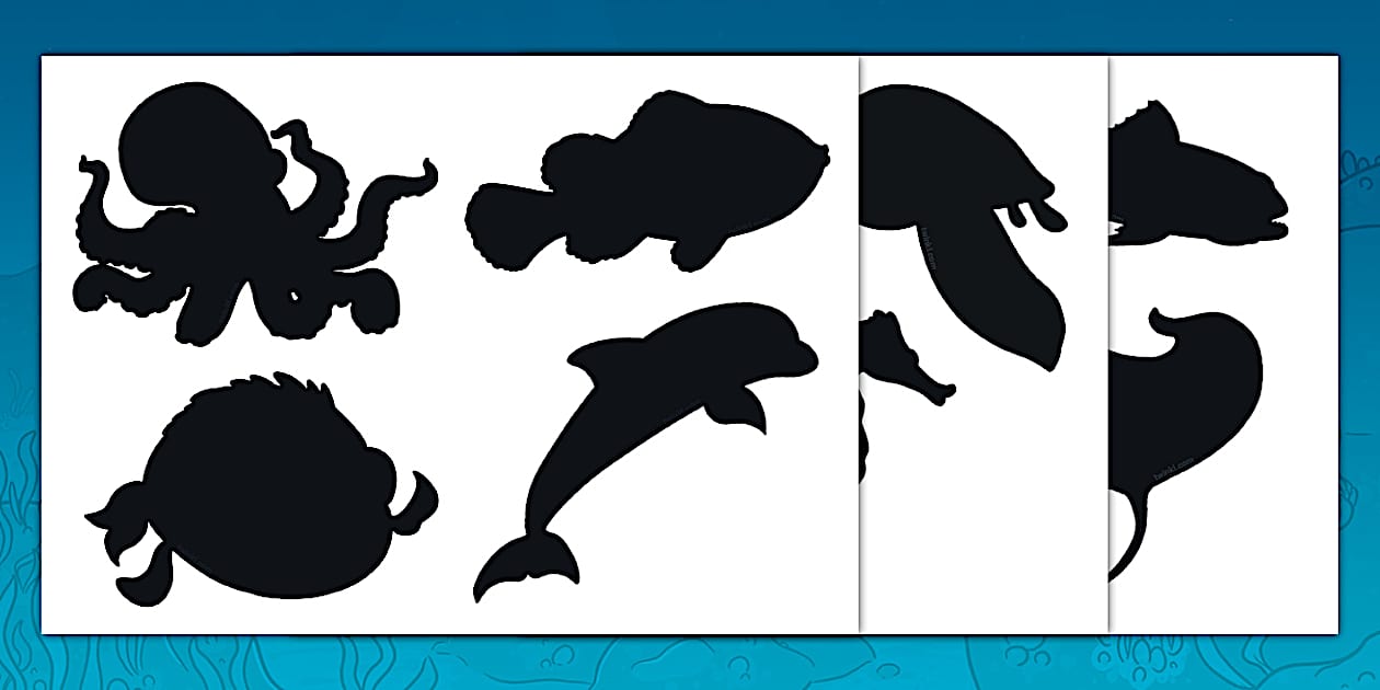 Ocean Silhouette Cut-Outs | KS1 Twinkl Originals | Ocean Day