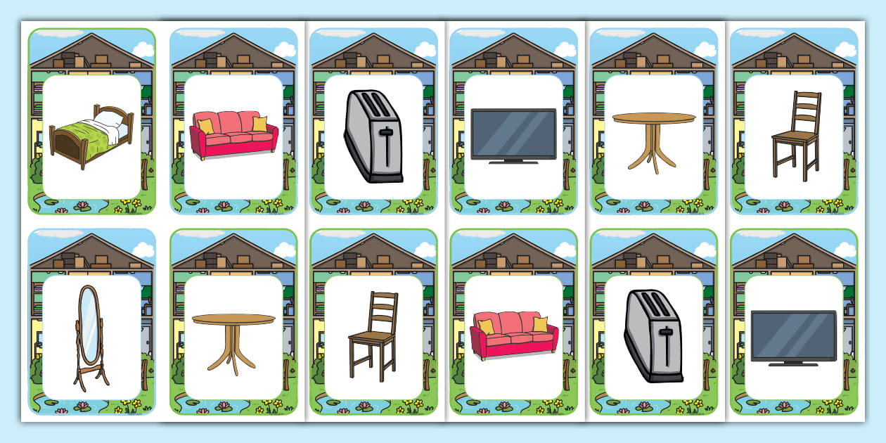 In My Home Pairs Matching Game (teacher made) - Twinkl