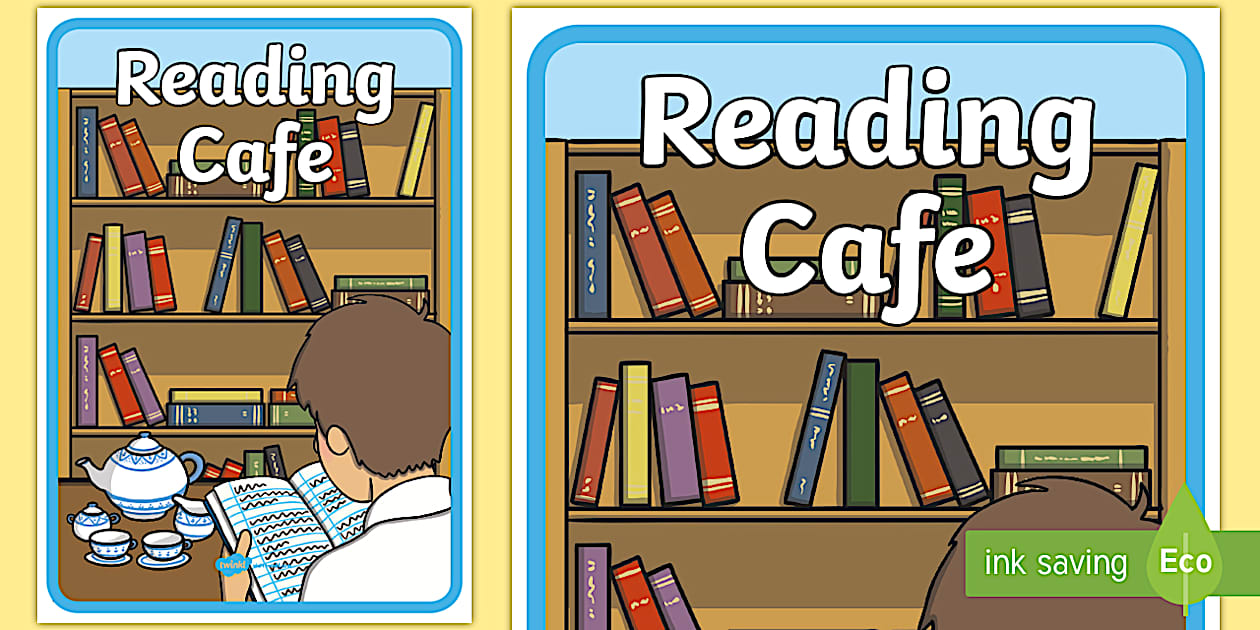 Reading Cafe Book Cover - Twinkl