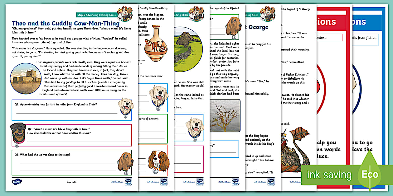 Myths and Legends Focused Reading Skills Comprehension Pack