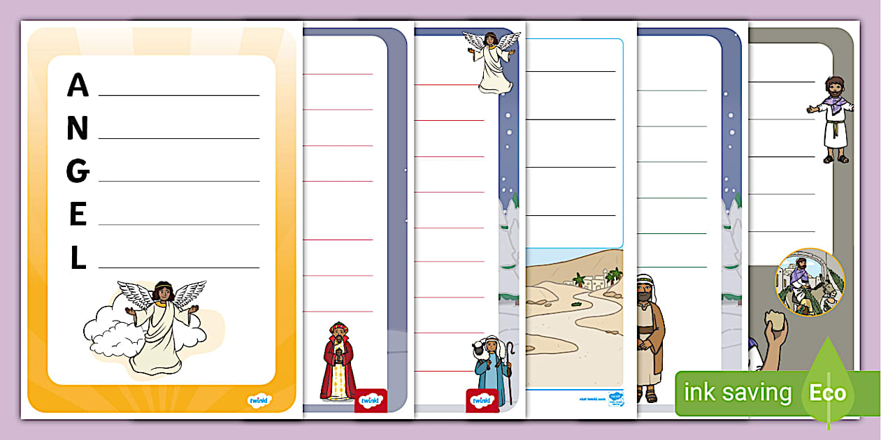 The Christmas Story Acrostic Poem Pack (teacher made)