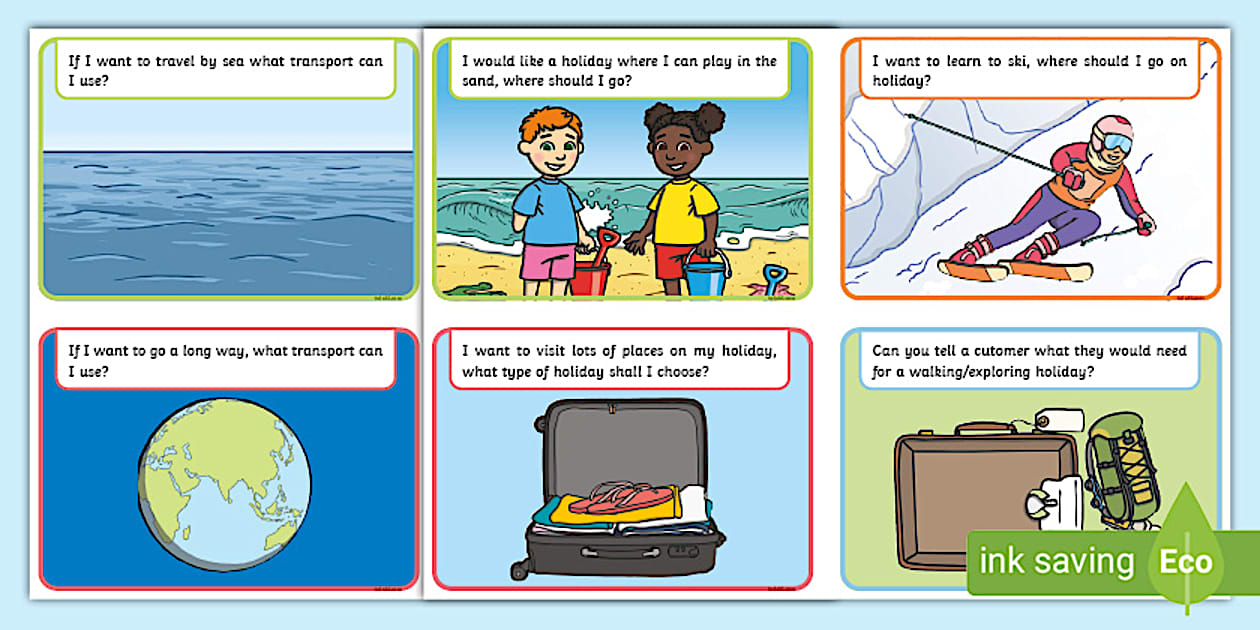 Challenge Cards Travel Agents Role Play (teacher made)