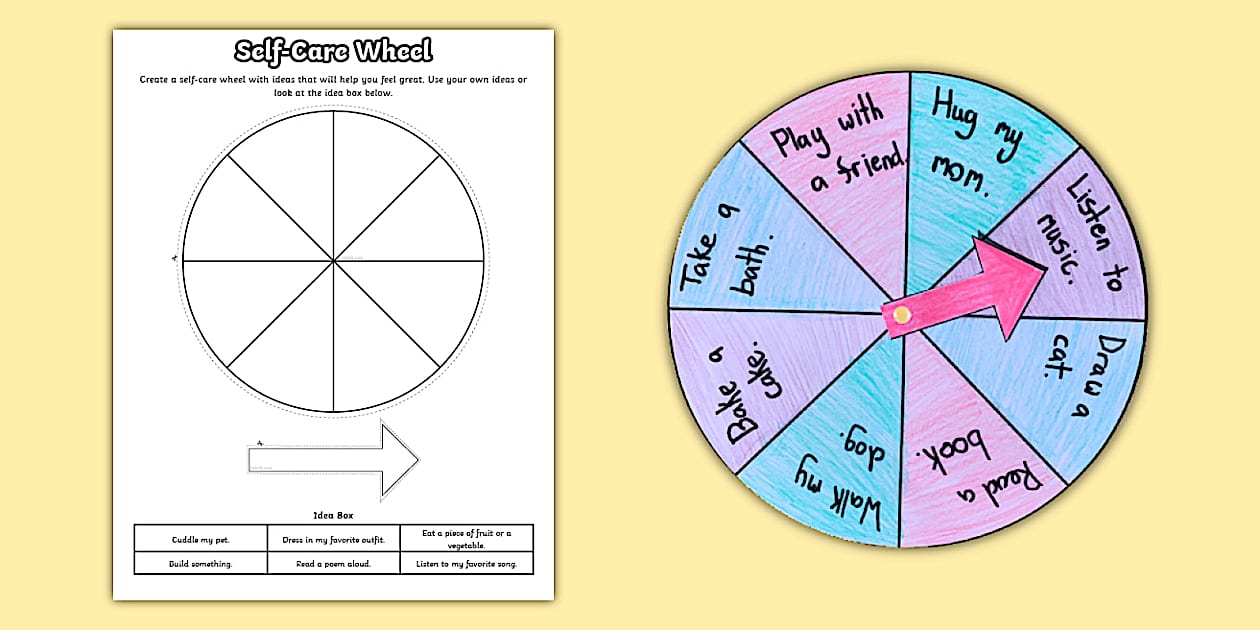 Create Your Own Self-Care Wheel for SEL (Teacher-Made)