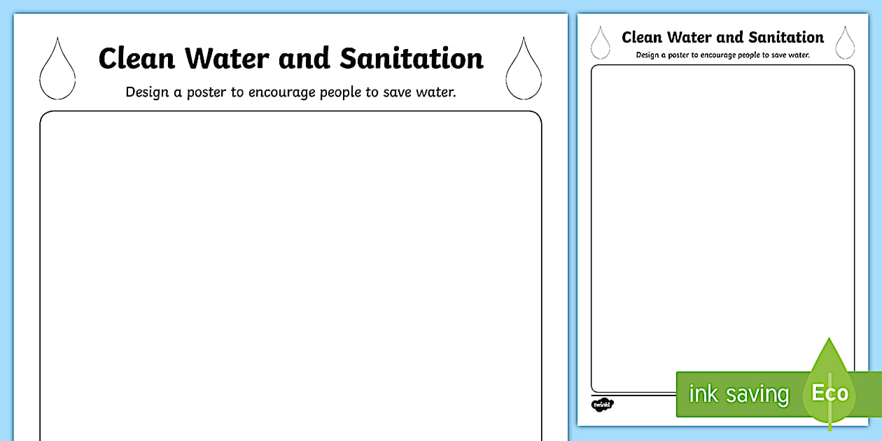Clean Water and Sanitation Poster - CfE Learning Resources