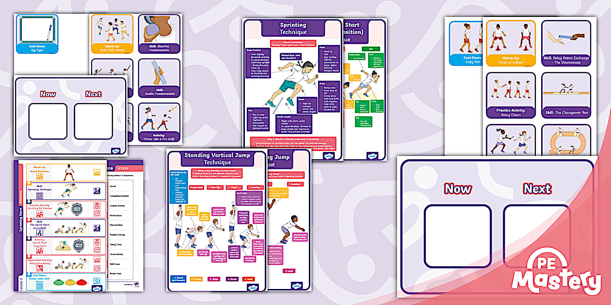 PE Mastery: Year 6 Athletics Inclusive Support Pack - Twinkl