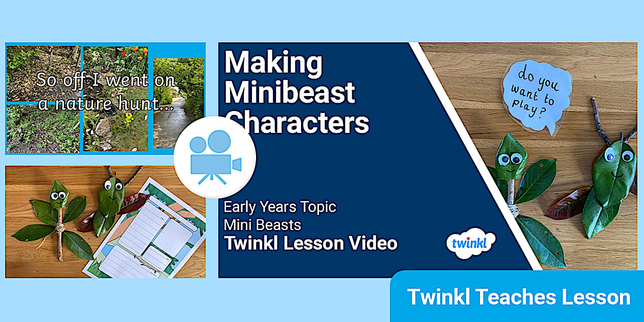 Making Minibeast Characters Video Lesson | Early Years Topic