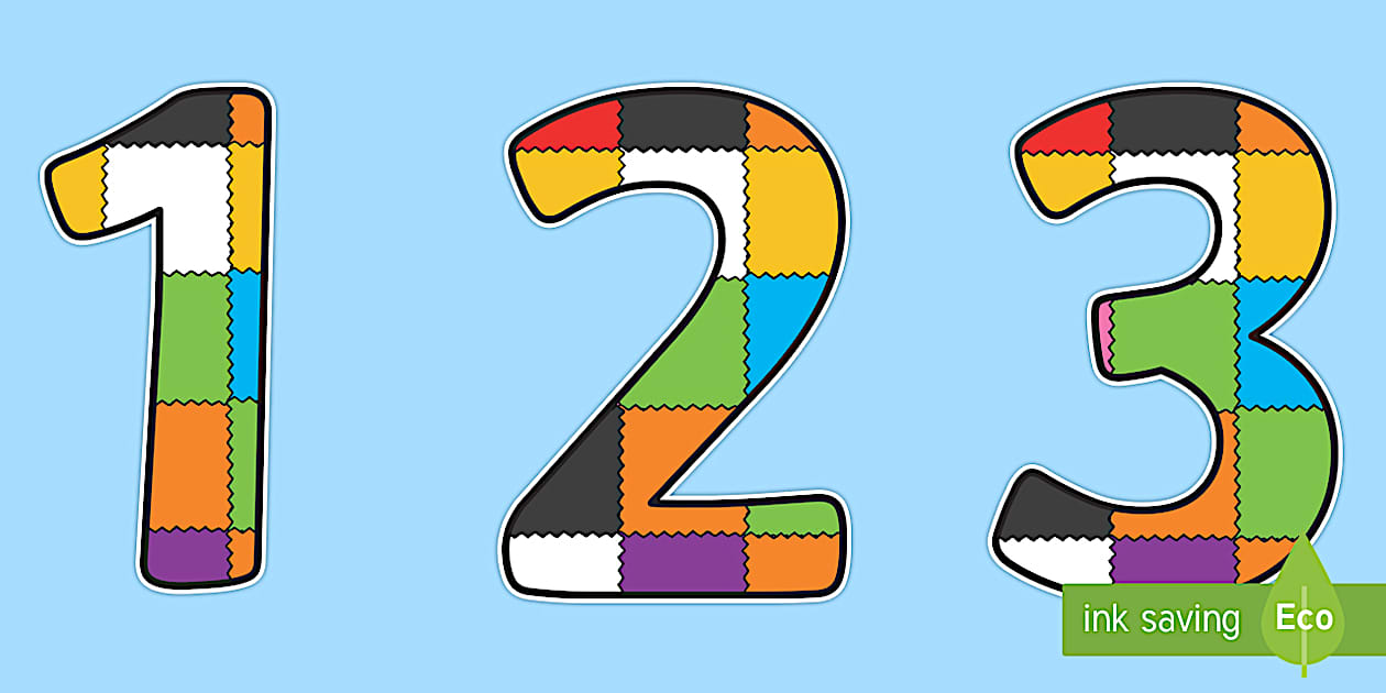 Patchwork Display Numbers to Support Teaching on Elmer