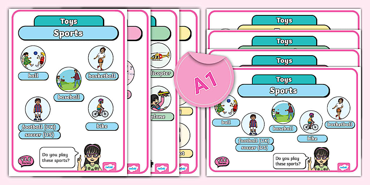 YLE Starters - Toys Vocabulary Poster (teacher made)