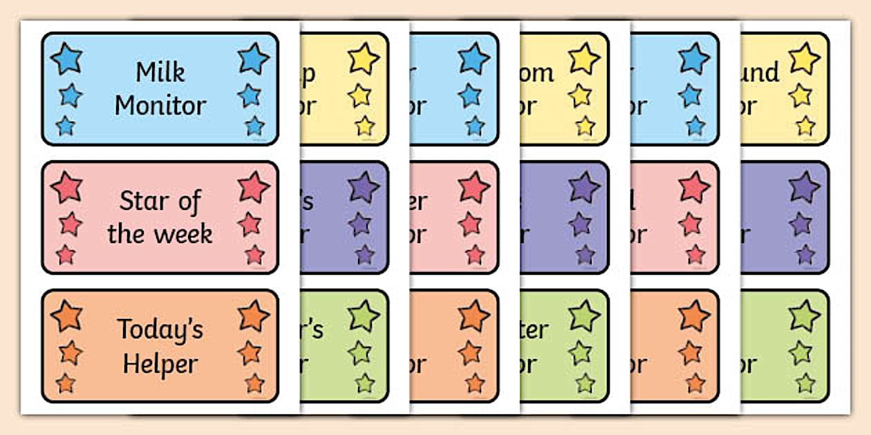 Editable Classroom Helper Badges (Hecho por educadores)