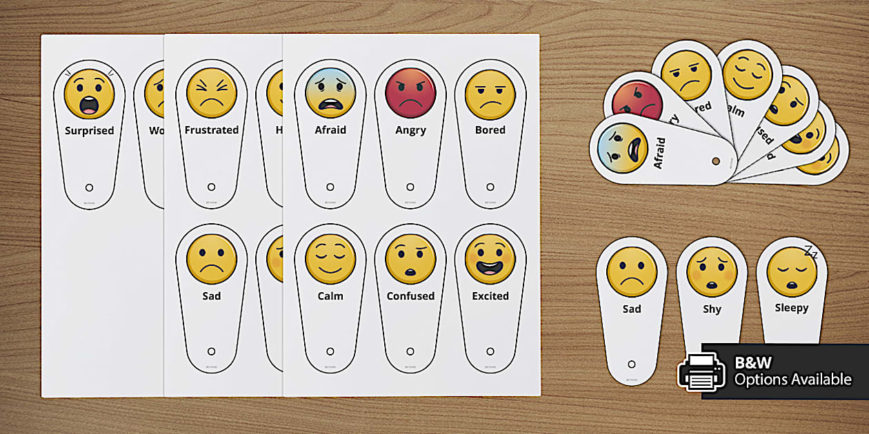 Emotion Fans | Wellbeing | Beyond (teacher made) - Twinkl