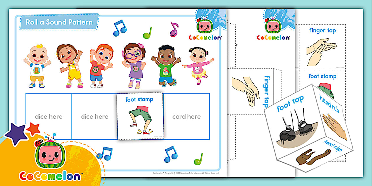 FREE! - CoComelon Body Percussion Activity Mat | Twinkl