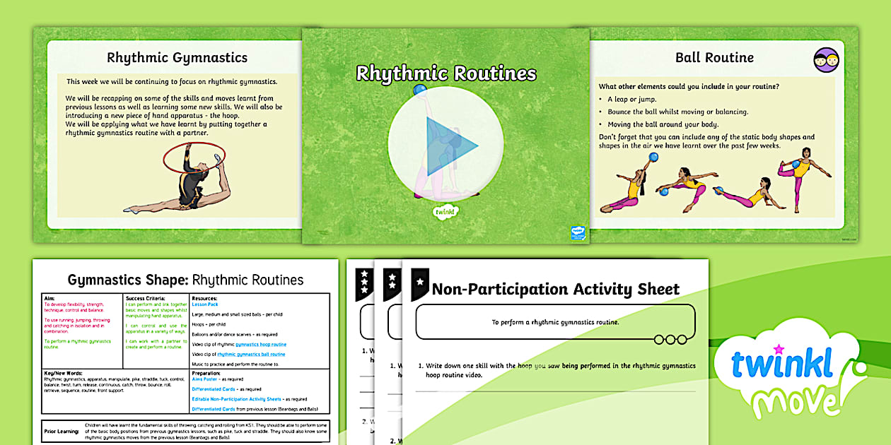 PE Gymnastics Routine Lesson - Twinkl Move - KS2 - Twinkl