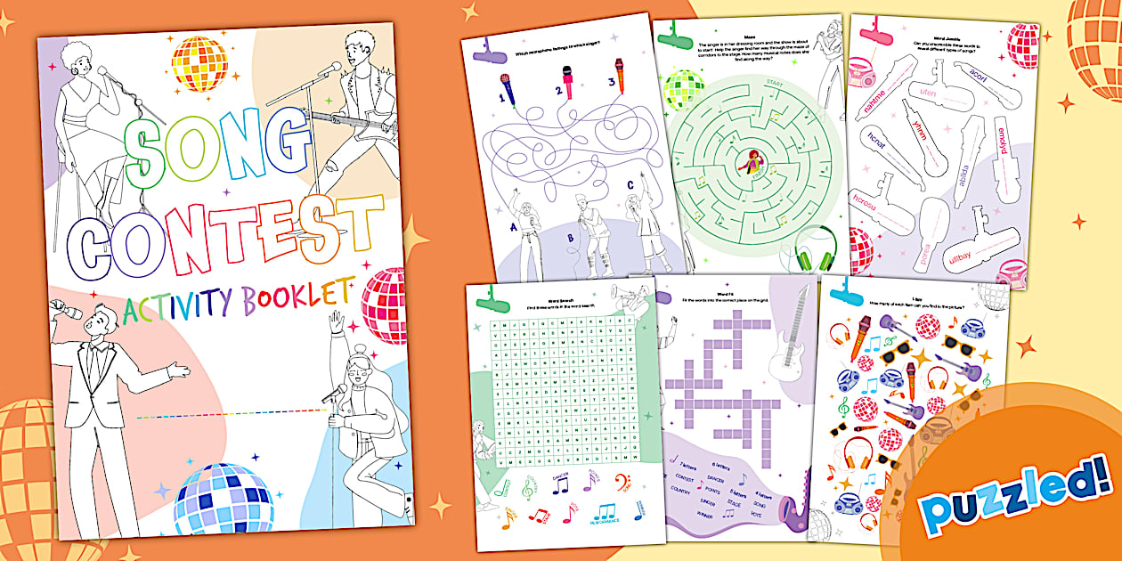 Song Contest Activity Booklet | Twinkl Puzzled - Twinkl