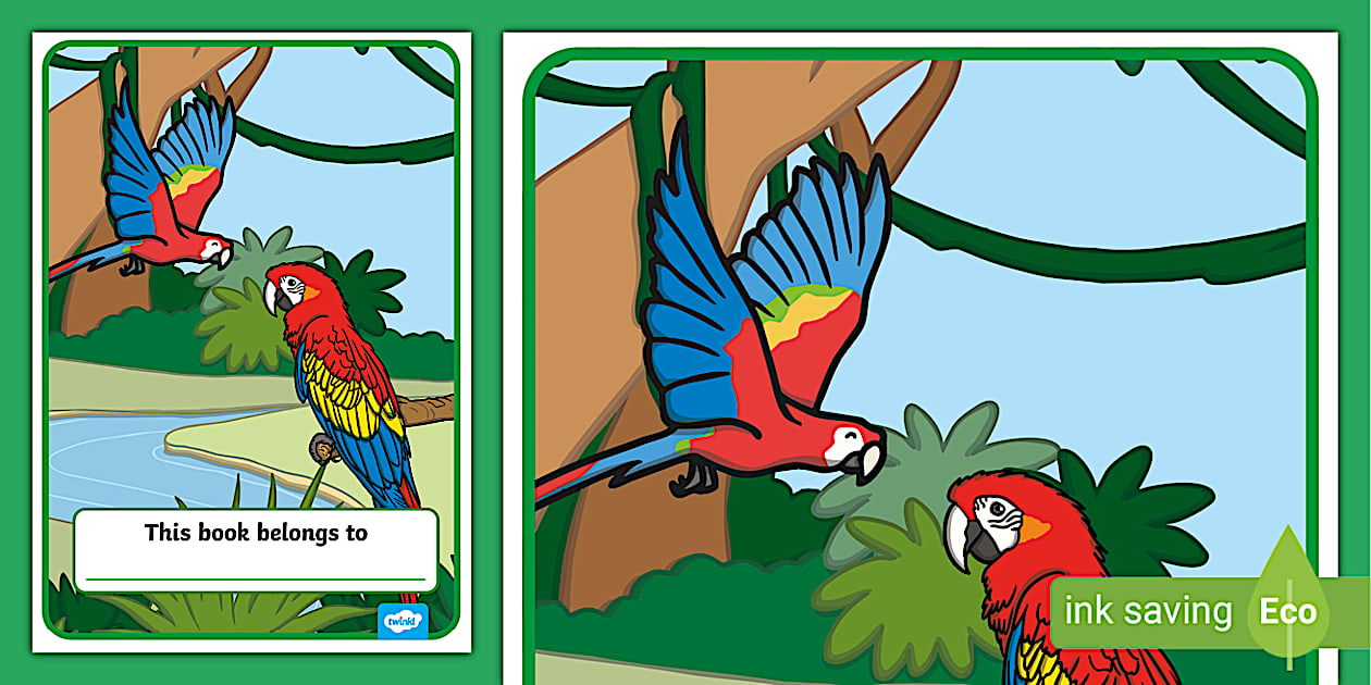 Parrot Book Cover (Teacher-Made) - Twinkl
