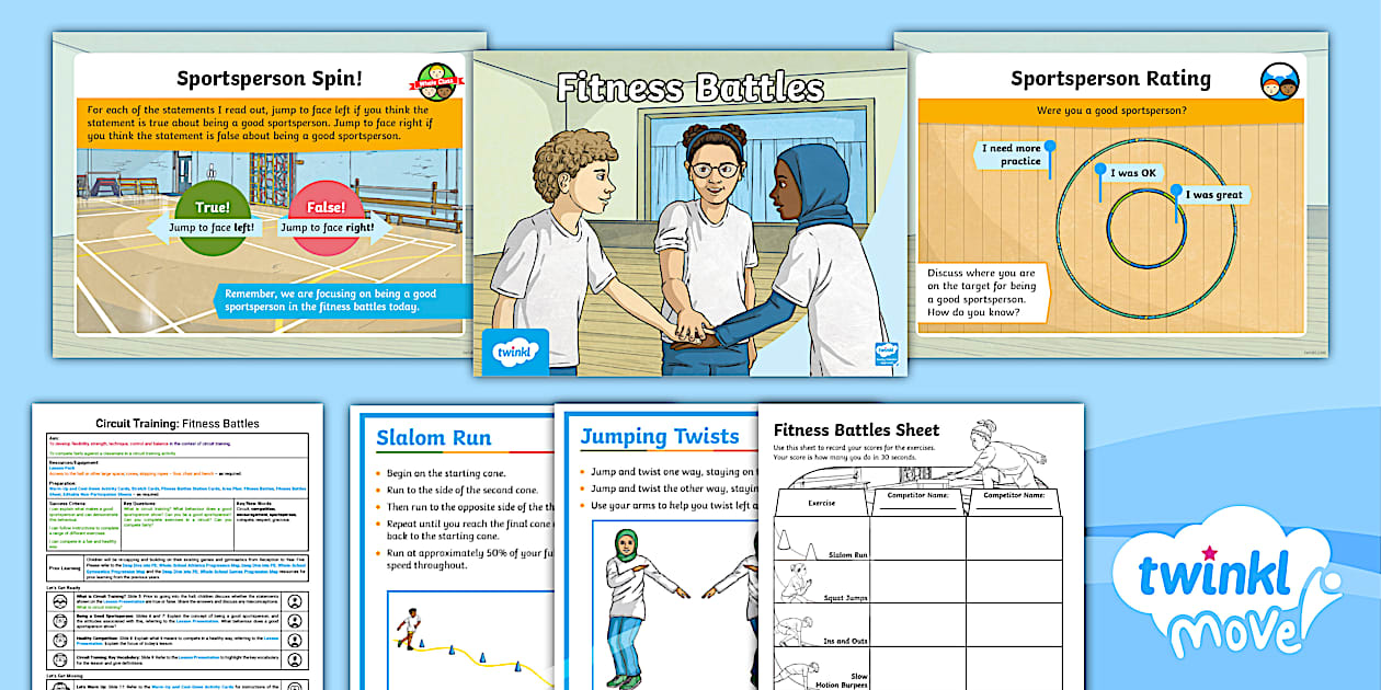 Fitness Battles PE Lesson I Year 5 | Twinkl Move I KS2