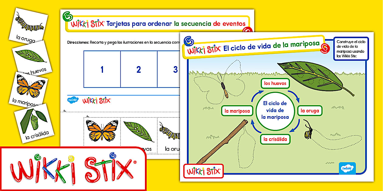 FREE! - GRATIS Ficha de actividad: Wikki Stix El ciclo de vida de la ...
