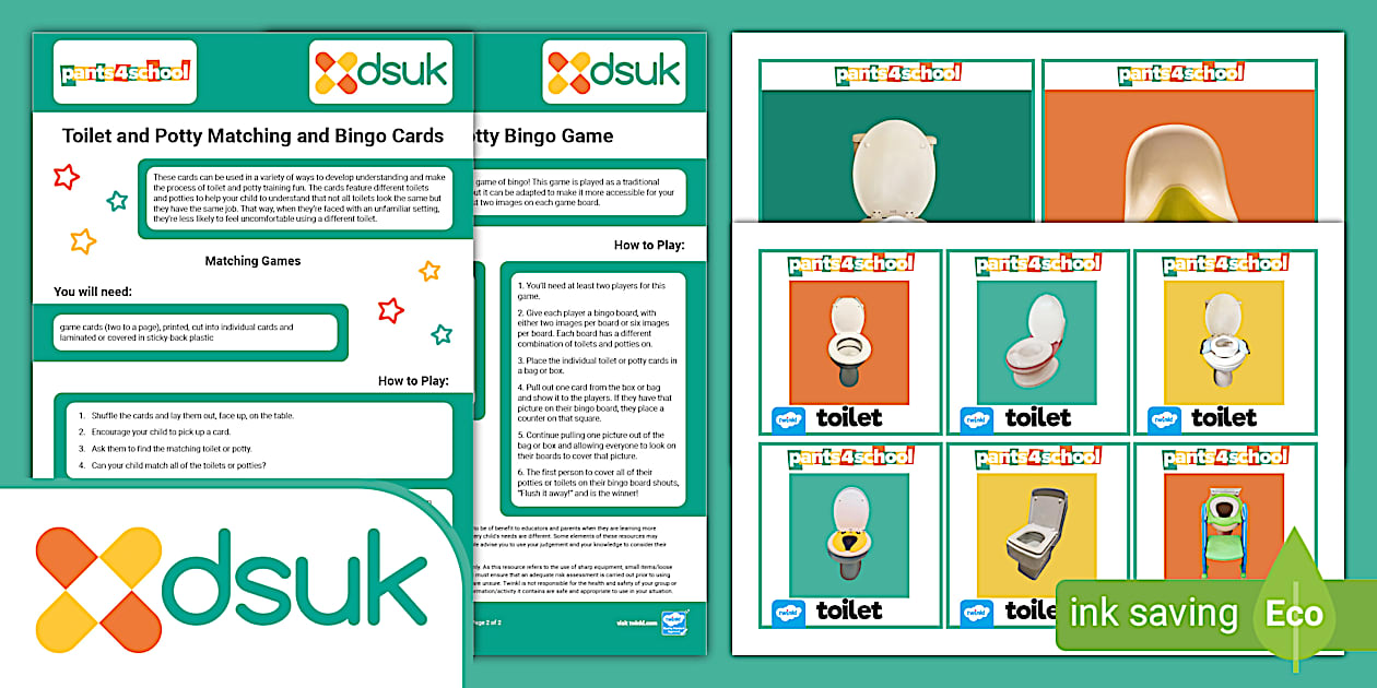 Down Syndrome UK: Toilet and Potty Bingo Game