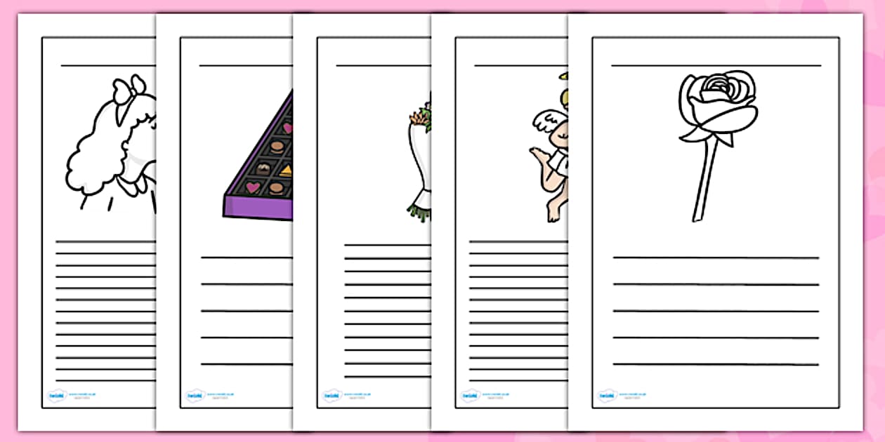 Valentines Day Writing Frames (teacher made) - Twinkl