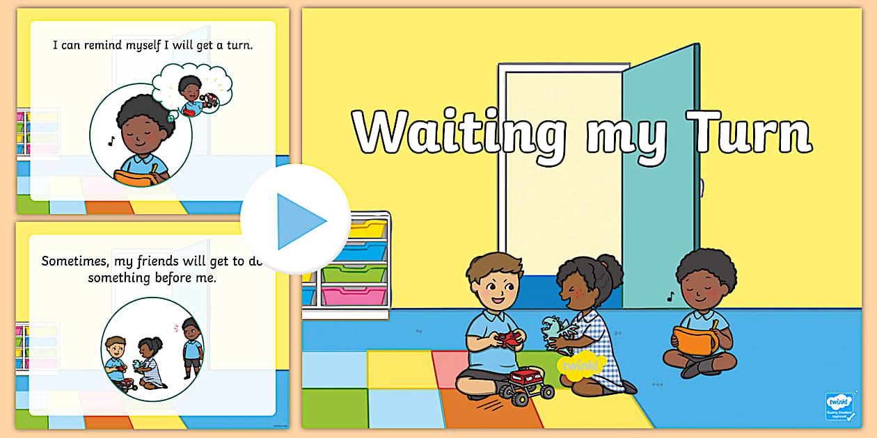 Social Story Waiting Your Turn PowerPoint (teacher made)