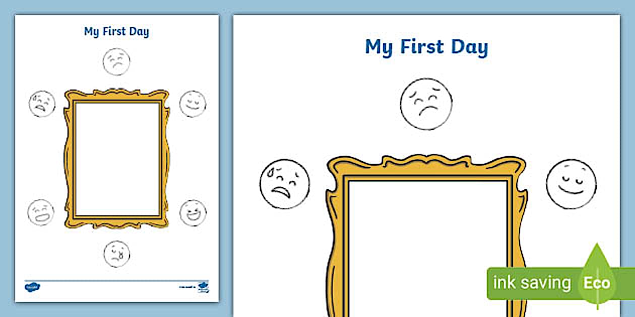 First Day of School Feelings Worksheet (teacher made)