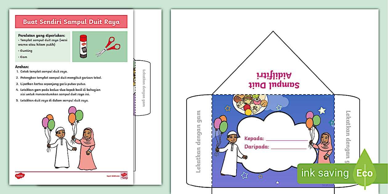 Buat Sendiri (DIY) Sampul Duit Raya (teacher made) - Twinkl