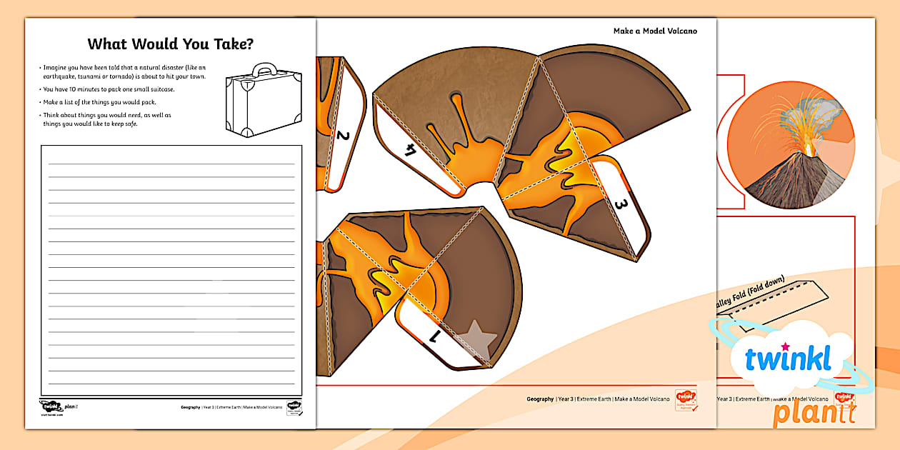 Geography: Extreme Earth Year 3 Home Learning Tasks - Twinkl