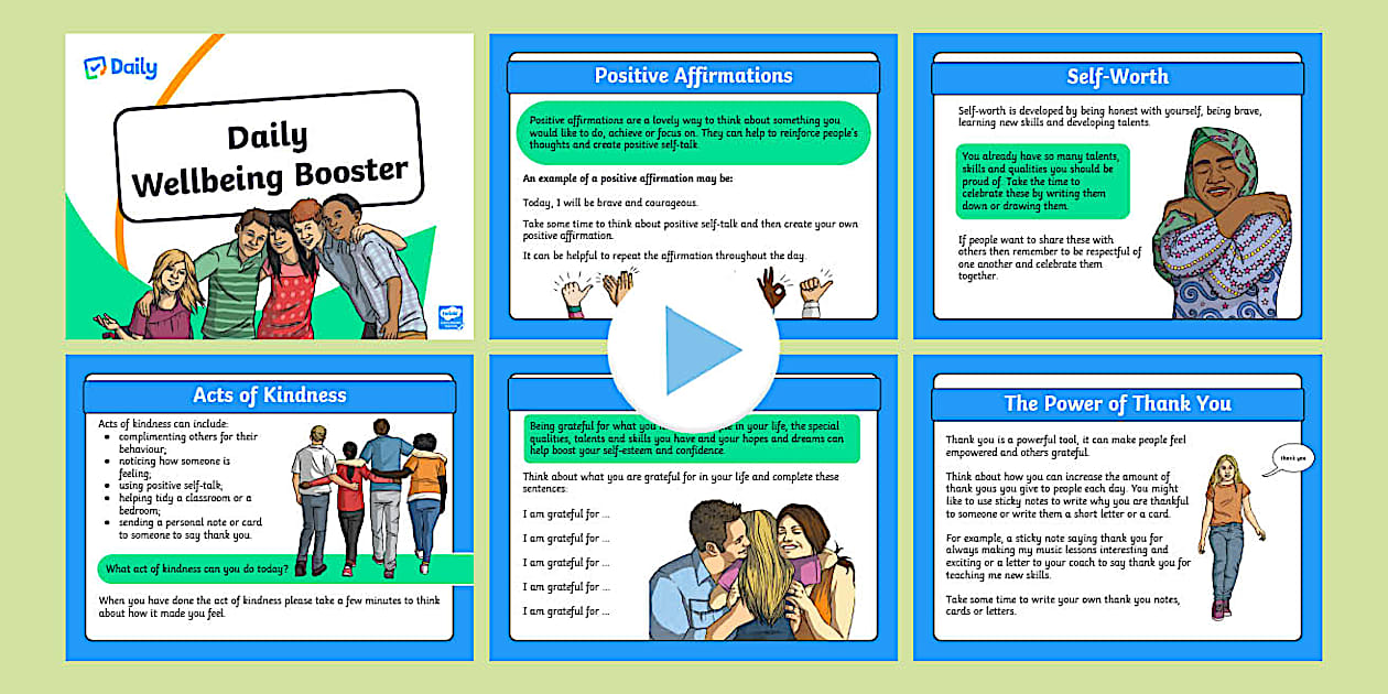 KS2 Wellbeing Booster PowerPoint (l'enseignant a fait)