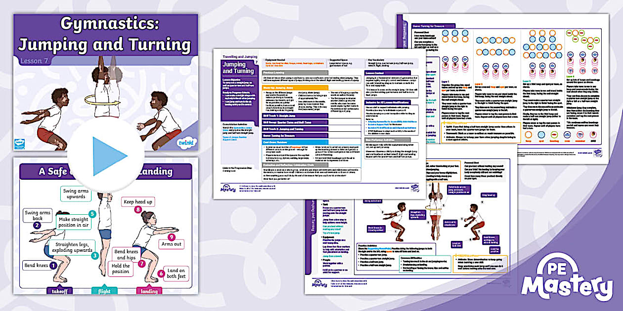 PE Mastery: Y1 Gymnastics Travel & Jump Lesson 7