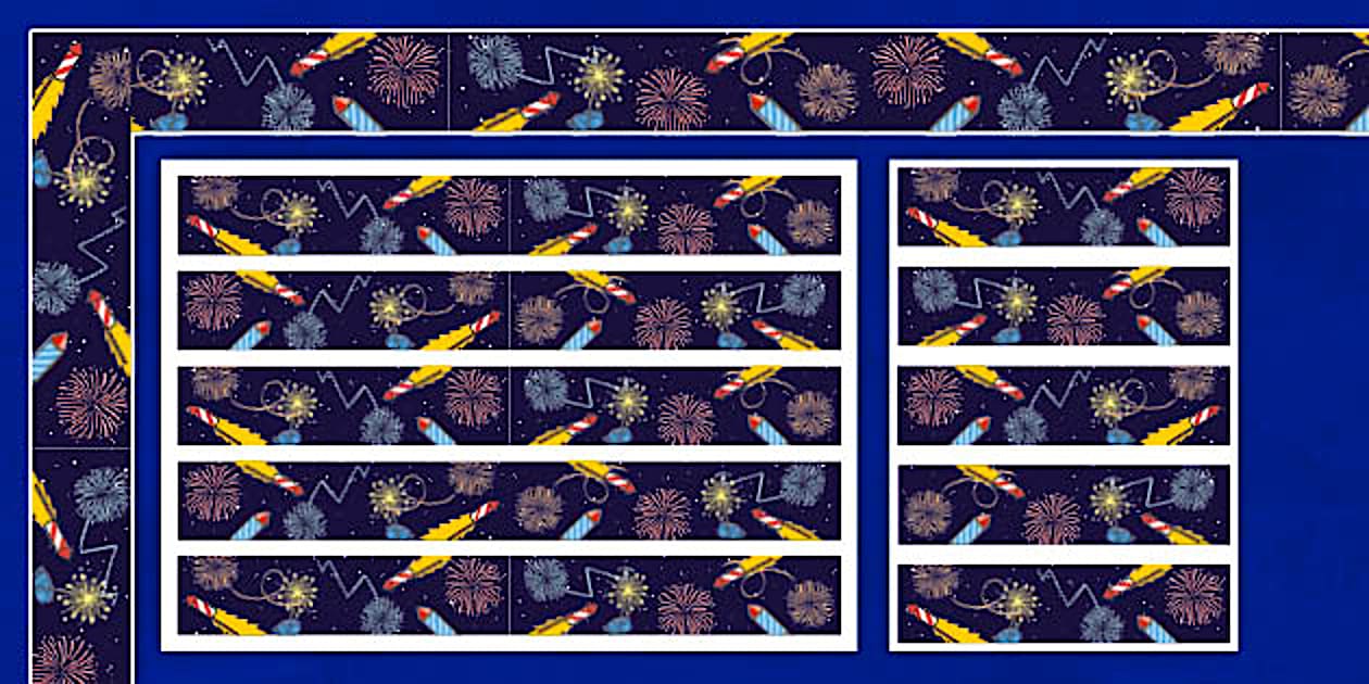 Firework / Bonfire Night Display Borders (teacher made)