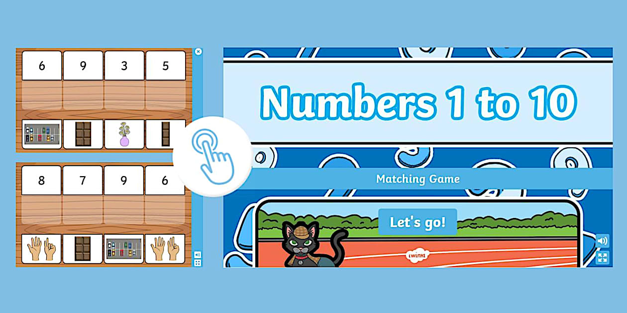👉 Numbers 1 to 10 EYFS Maths Drag and Drop Game - Twinkl