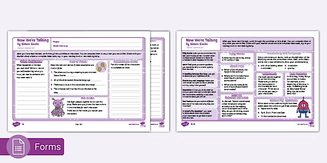 Junior Journal 62 May 2021: Now We're Talking (Comprehension)