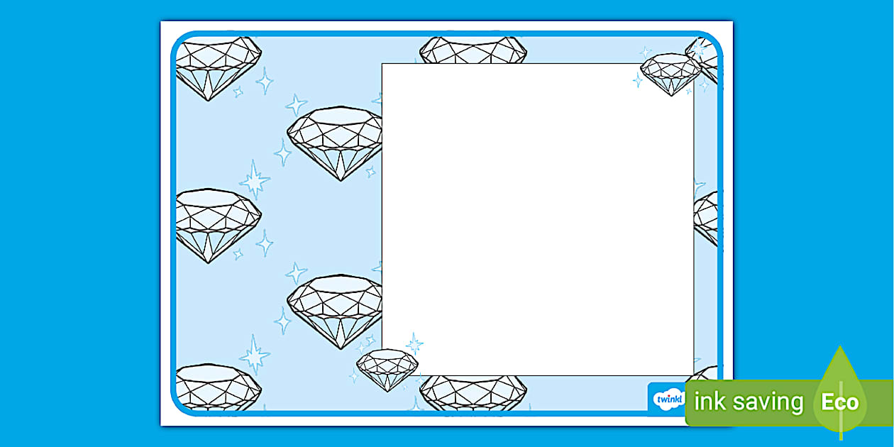 Diamond Photo Frame (Teacher-Made) - Twinkl