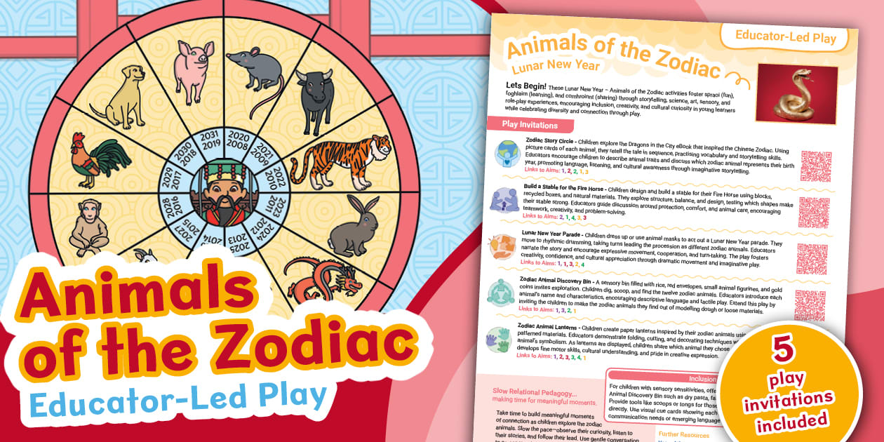 Lunar New Year- Animals of the Zodiac - Educator Led Play