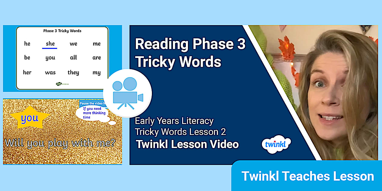 Tricky Words Video Lesson 2 | Kindergarten Literacy Resource
