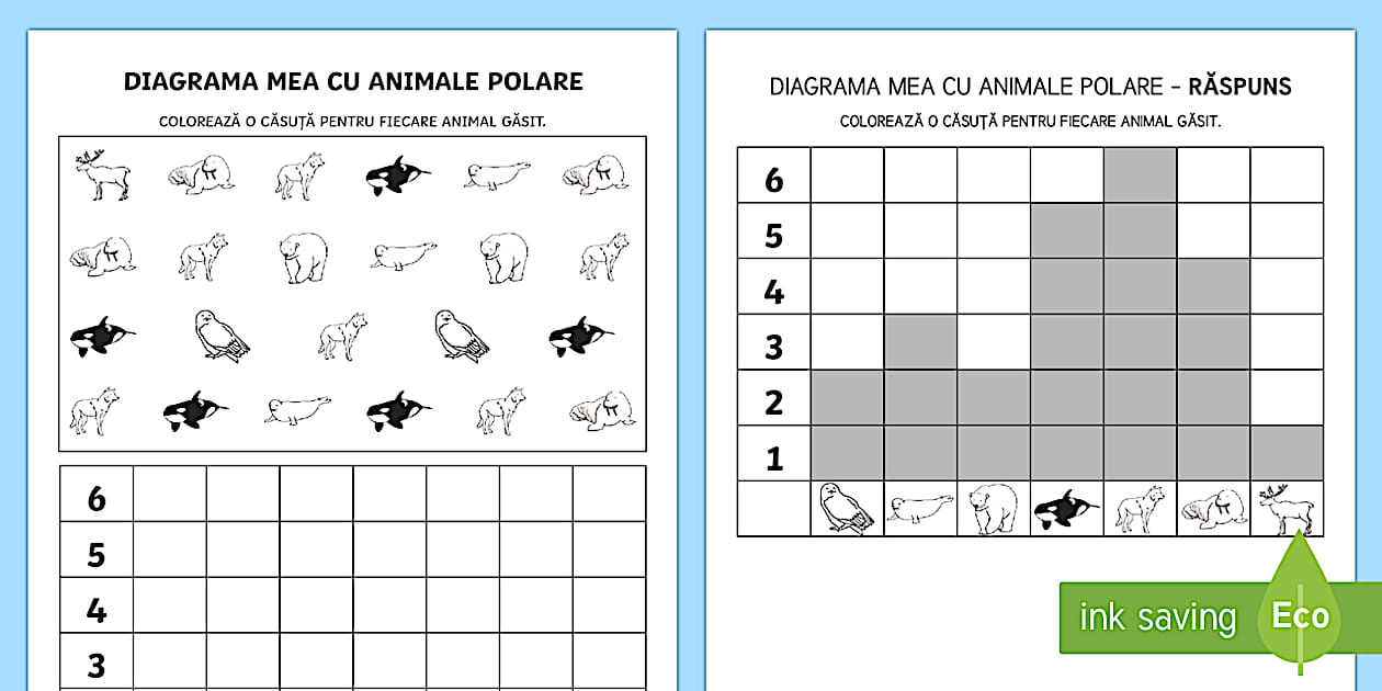 Diagrama mea cu animale polare - Twinkl