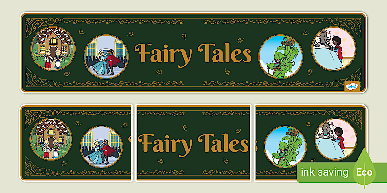 Fairy Tales Display Banner (Teacher-Made) - Twinkl