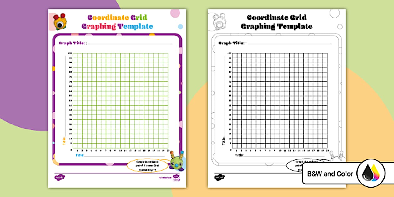 Coordinate Grid Graphing Template (Teacher-Made) - Twinkl