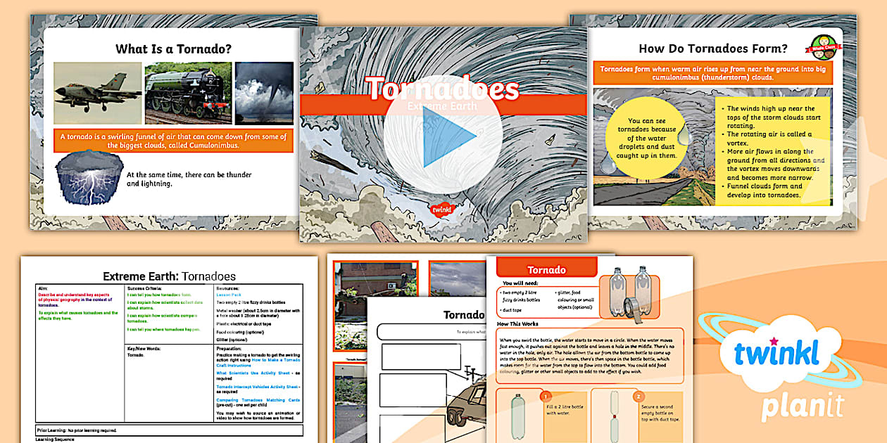 Geography: Extreme Earth: Tornadoes Year 3 Lesson Pack 6