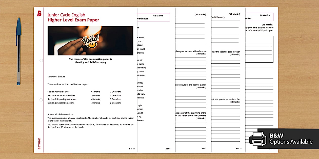Identity And Self Discovery Paper | Twinkl Ireland Resource
