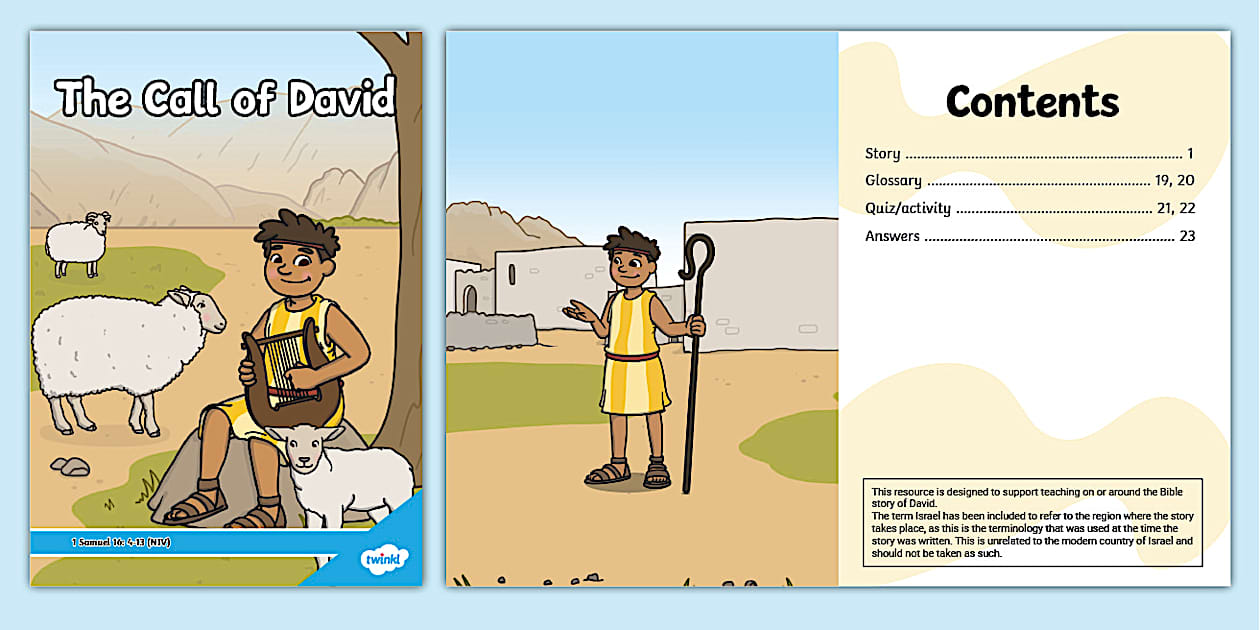 The Bible Story of the Call of David Story Booklet eBook